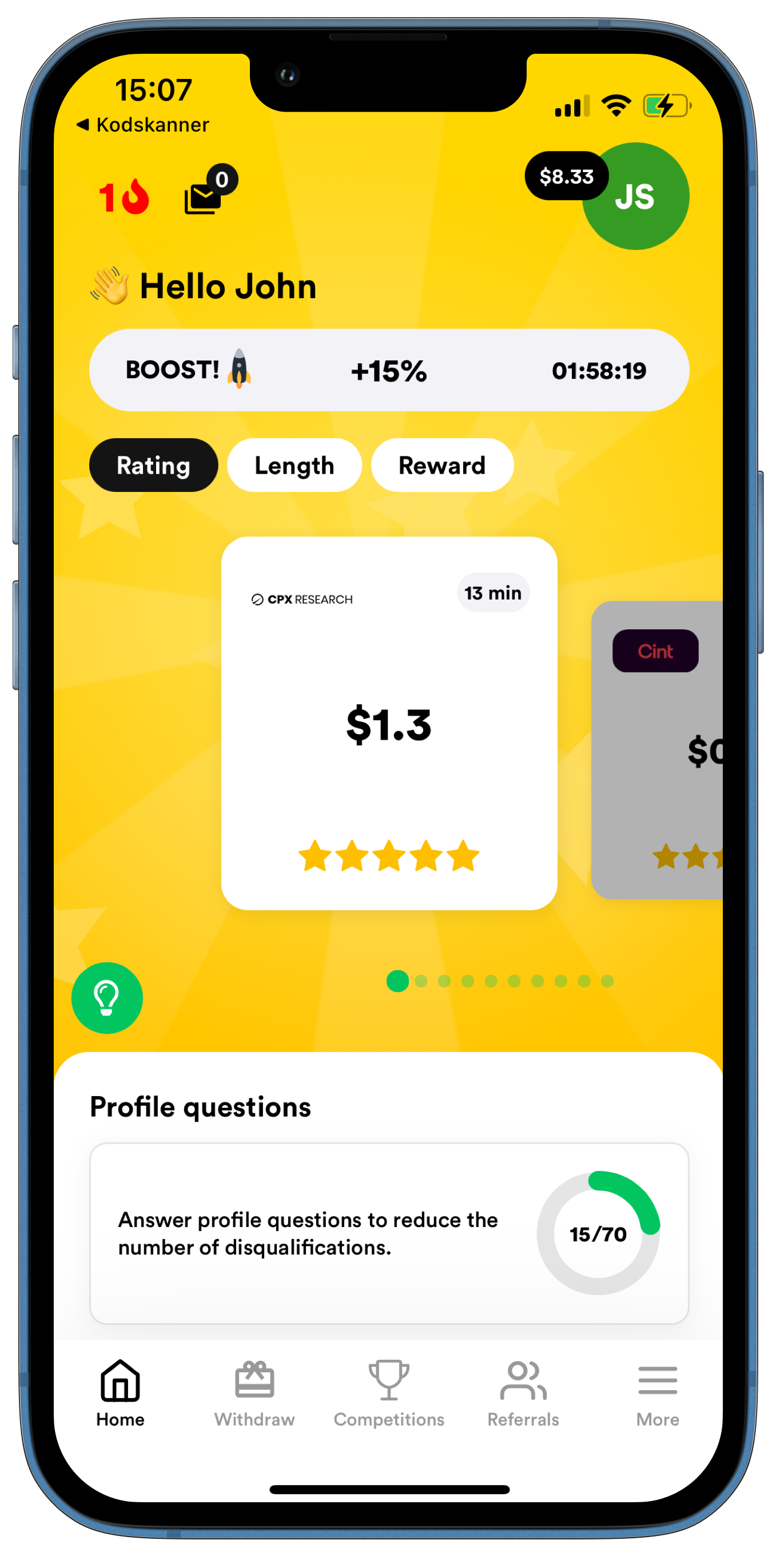 PollApp – Earn money with paid surveys and games